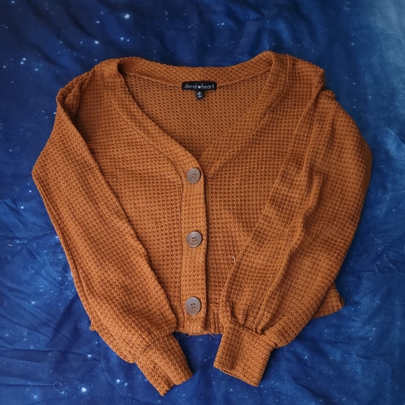 Derek Heart | Sweaters | S Burnt Orange Derek Heart Sweater | Poshmark